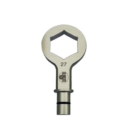 27mm motorcycle axle nut wrench - Lightweight 7075 T6 alu.